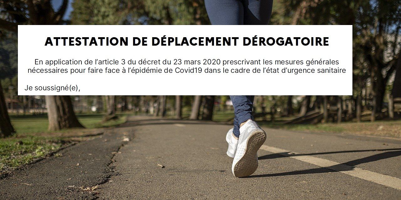 Covid-19 : voici la nouvelle attestation de sortie (déplacement ...